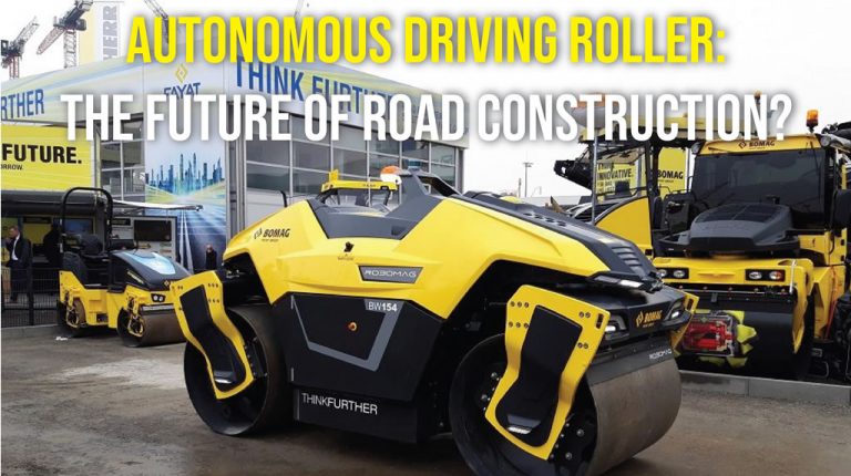 Autonomous Driving Roller in Road Construction | Paves Singapore